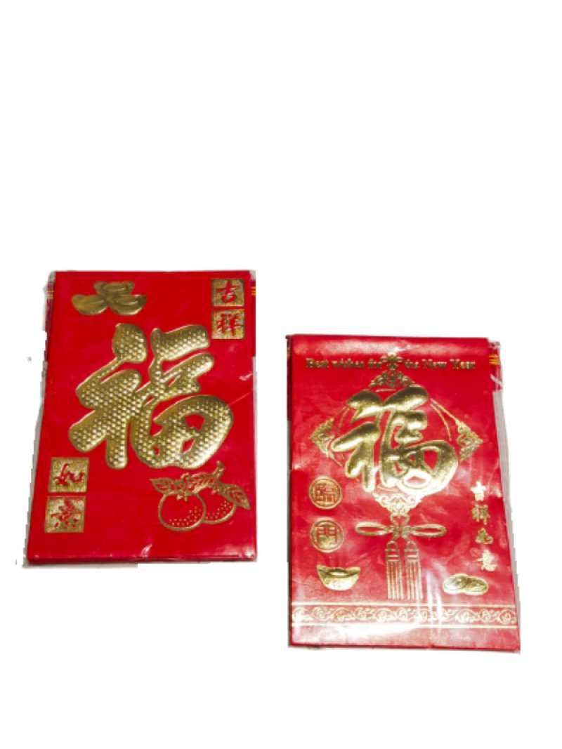 Jual Kertas Angpao Imlek Sincia CNY Beragam Tulisan Fuk (Hoki) di ...