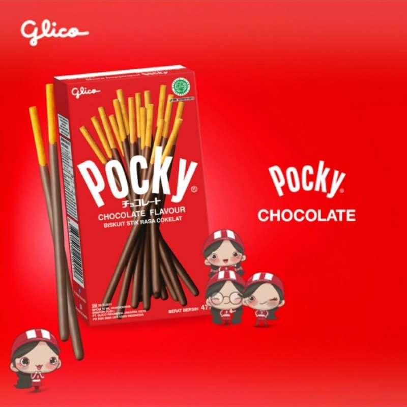 Promo Glico Pocky Biskuit Cokelat Original Stik | Chocolate Flavour ...