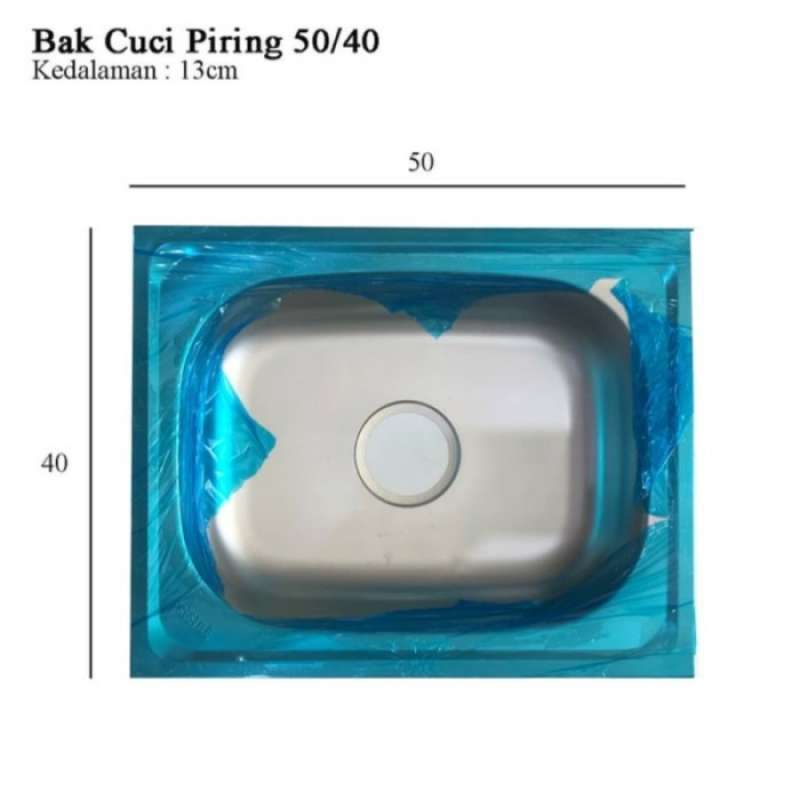 Promo Bak Cuci Piring Single Bowl Stainless 50X40X18 / Bcp + Afur Pvc ...