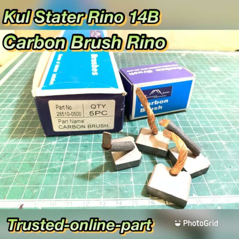 Promo Kul Stater Rino 14b Carbon Brush Rino 28510-0500 Diskon 42% Di ...