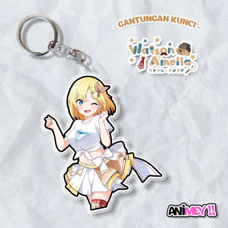Jual Gantungan Kunci Amelia Watson Hololive / Ganci / Keychain Anime ...