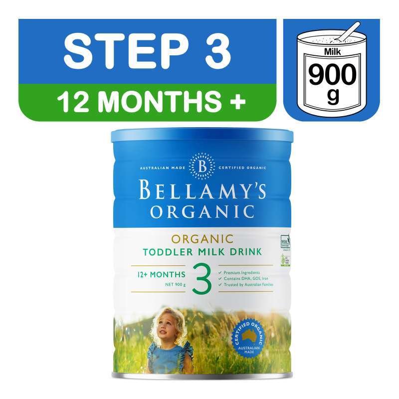 Jual BELLAMY'S ORGANIC Step 3 Toddler Milk Drink [900 g] - bellamys ...