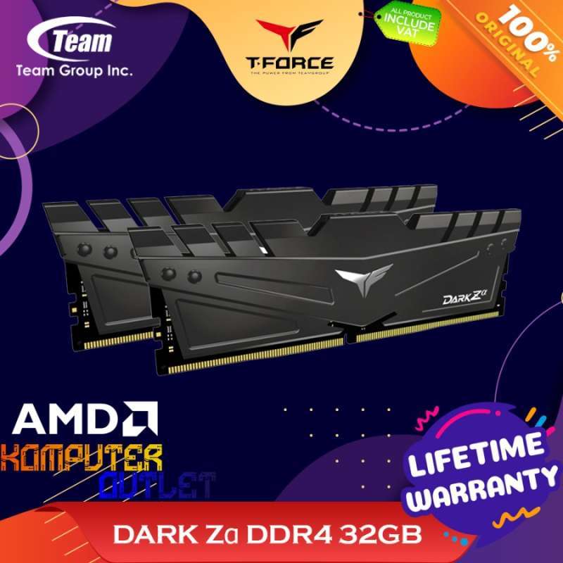 Jual Team T-force Dark Z Alpha Ram Ddr4 32gb Kit (16gb X 2) Team Group ...