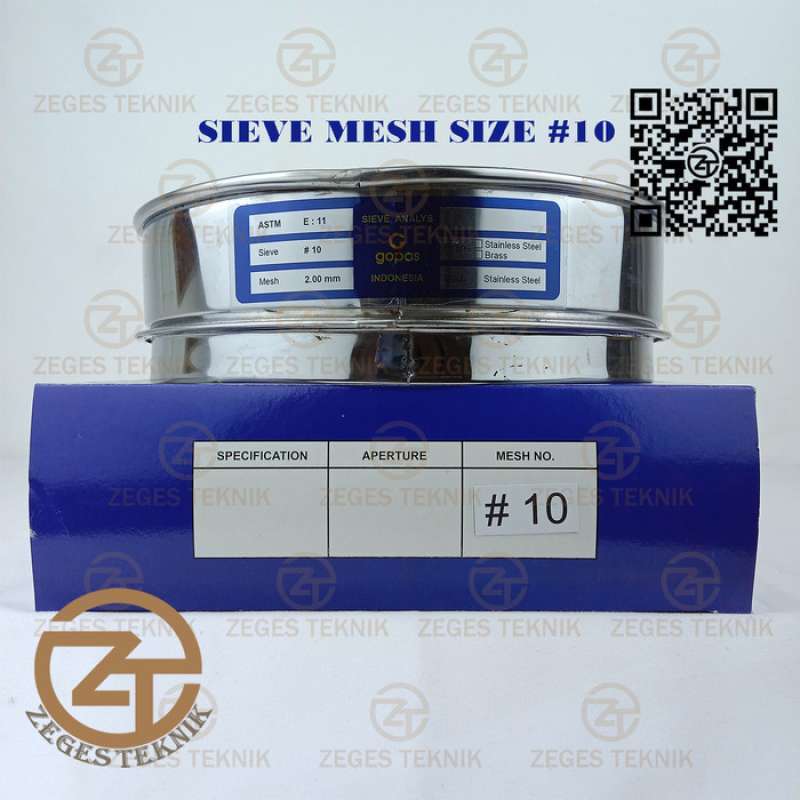 Promo Sieve Mesh Size 10 -- Sieve Test Analys -- Ayakan Tanah Standart ...