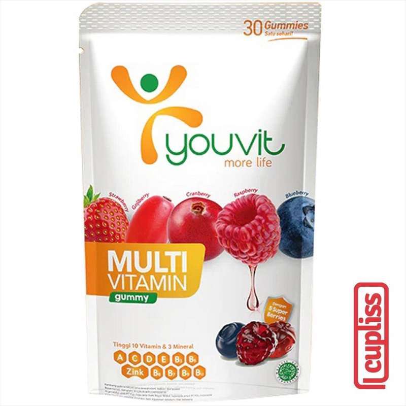 Promo Youvit Multivitamin Gummy Dewasa 30 Days Vitamin Diskon 1% Di ...