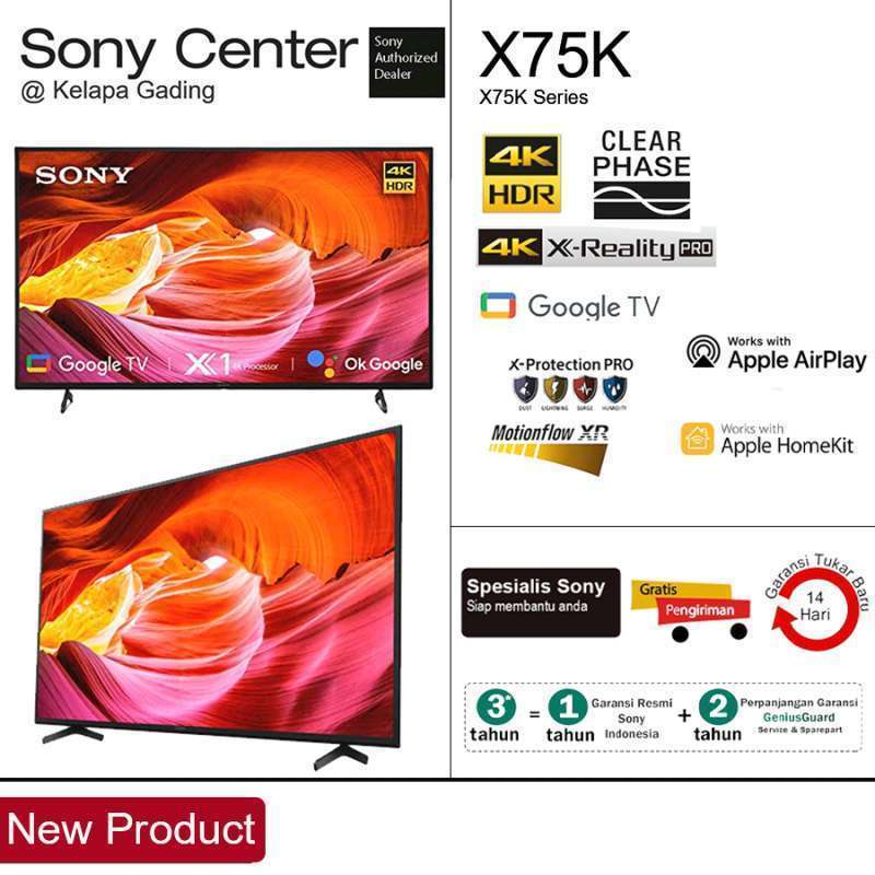 Promo Sony Center Jakarta - SONY KD-55X75K / KD55X75K / KD 55X75K / 55X75K LED TV 55 inch X75K ...