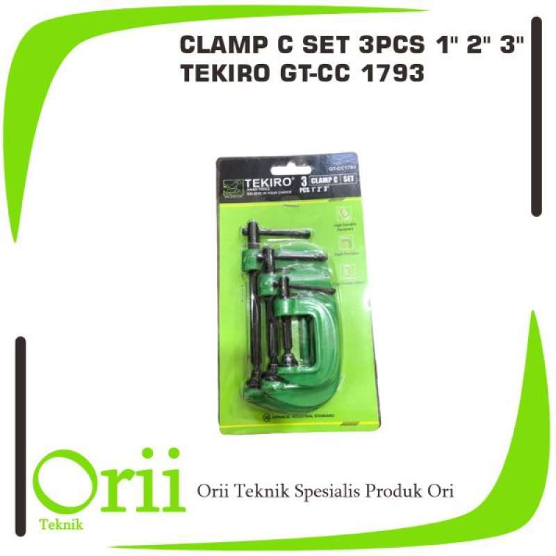 Promo Tekiro Klem C Set 3 Pcs Tekiro Clamp C Set 3 Pcs Gt-cc1793 Diskon ...