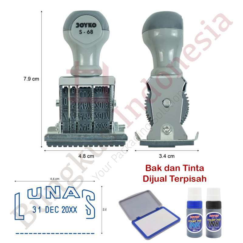 Jual Stempel Lunas + Tanggal Date Stamp Joyko S-68 Di Seller Bungkus ...