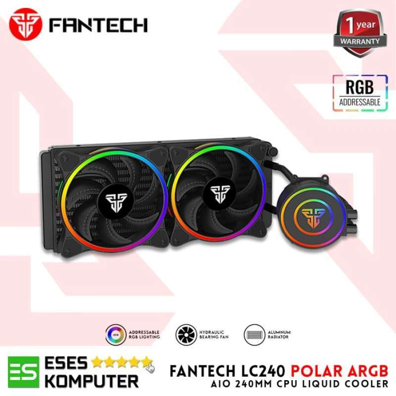 Jual Fantech POLAR LC240 ARGB CPU Liquid Cooler AIO 240mm PWM Fan ARGB ...