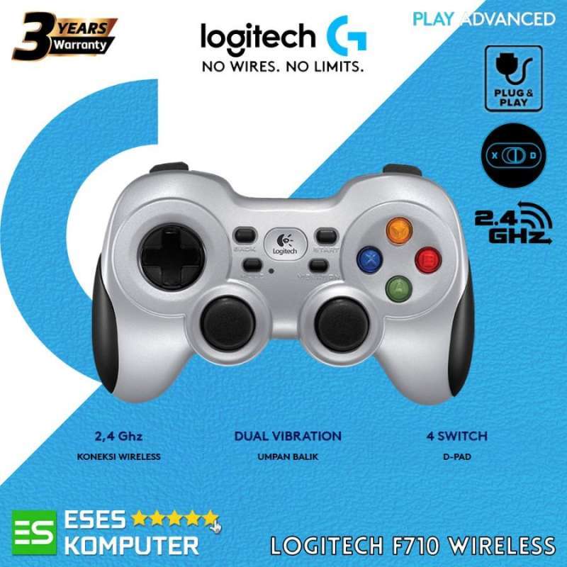 Jual Gamepad Logitech F710 Wireless Controller | Gaming Joystick PC di ...