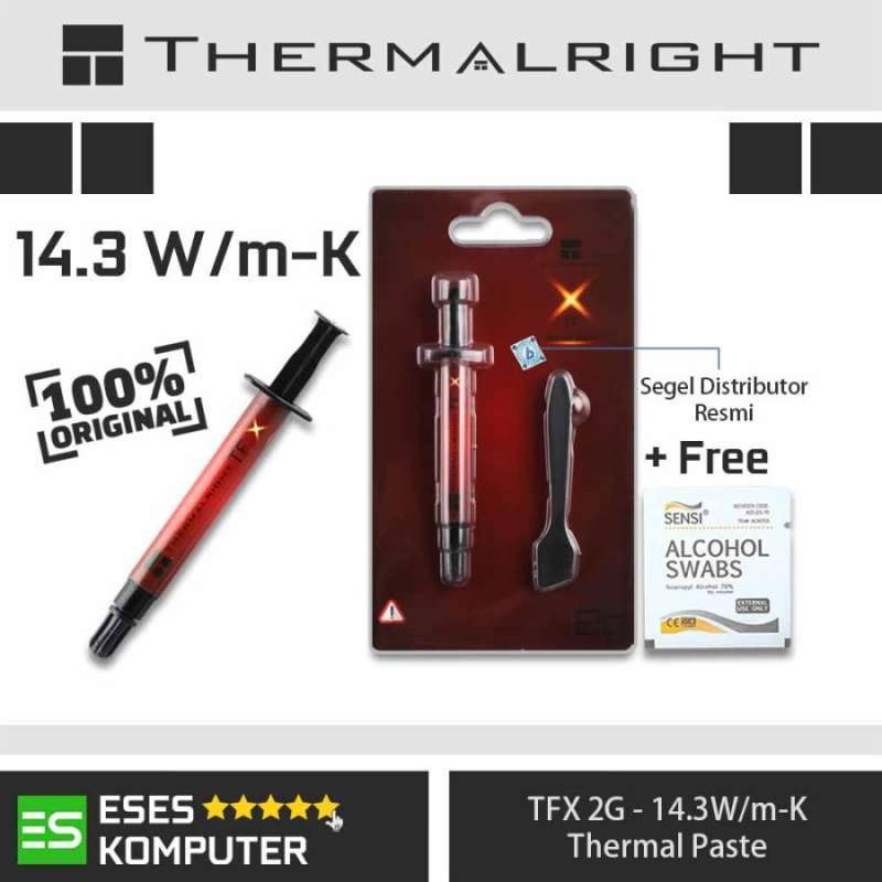 Jual Thermal Paste Thermalright Tfx 2g / 2 Gram Thermal Grease Compound Di Seller Eses Komputer ...