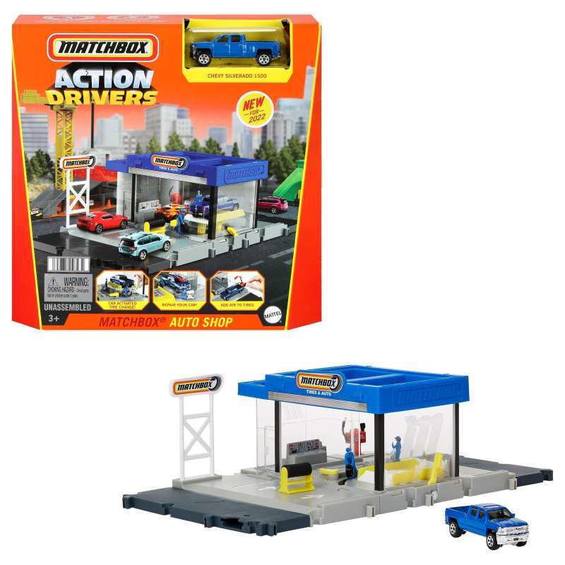 Promo Matchbox Action Drivers Matchbox Auto Shop Playset HDL34 GVY82 ...