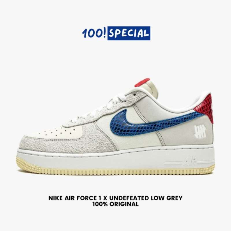 Promo Sepatu Nike Air Force 1 X Undefeated Low Grey Bnib Original ...