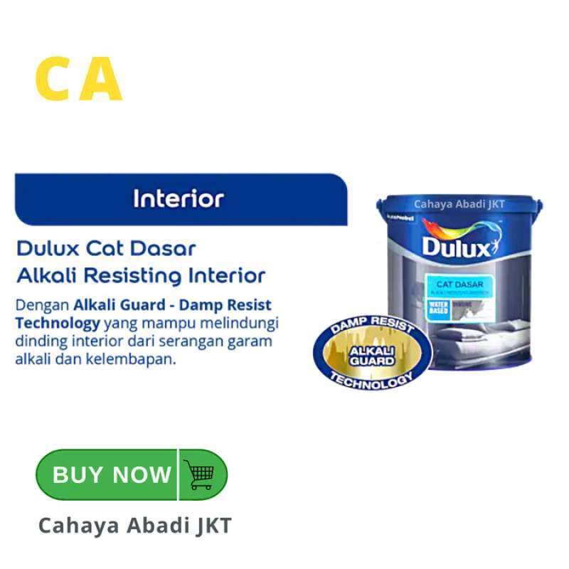 Promo Cat Dasar Alkali Resisting Interior Dulux 2.5ltr Diskon 23% Di Seller Ponda Store - Duri ...