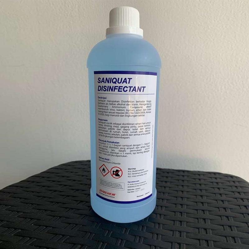 Jual MIDORI DISINFECTANT LIQUID STARCHEM SANIQUAT 1 LITER ORIGINAL ...