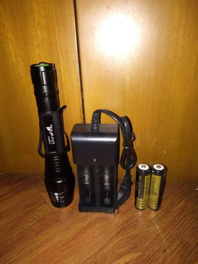 Promo Paket senter LED ultrafire police panjang besar cree XML T6 gold ...