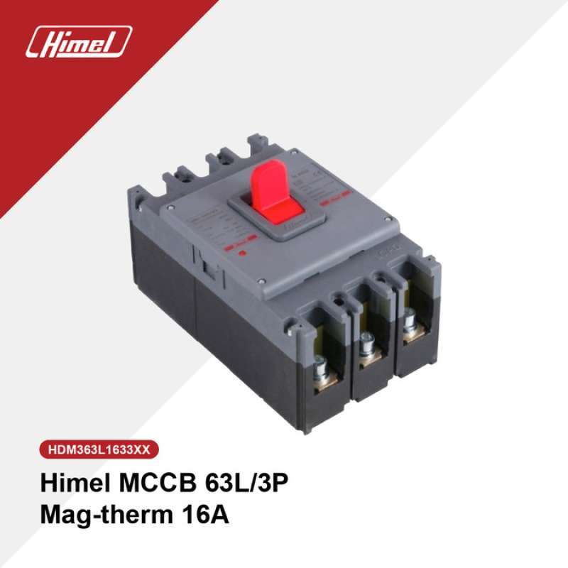 Promo Himel MCCB 63L/3P Mag-therm 16A - HDM363L1633XX Diskon 35% di ...