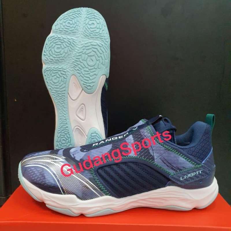 Promo Sepatu Badminton LINING NEW RANGER V LITE / AYTR003 DEEP BLUE ...