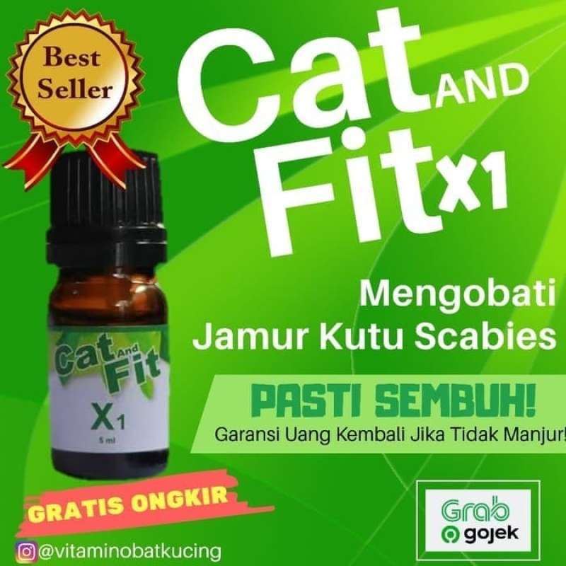 Promo Obat Kucing Cat And Fit X1 Ultimate Untuk Kutu Jamur Scabies ...