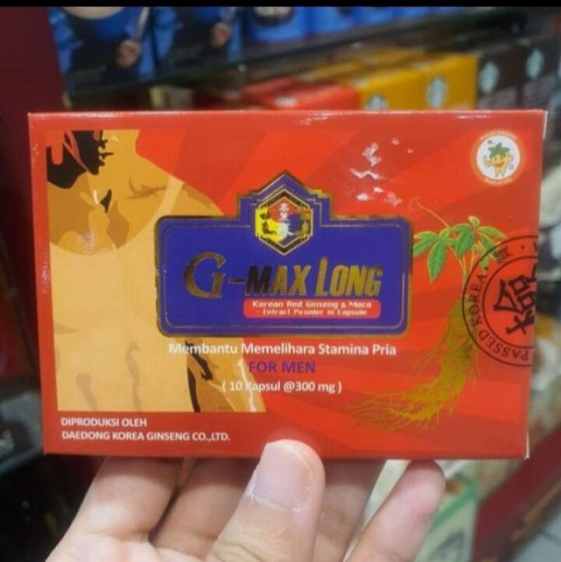 Jual JAMU HERBAL SEHAT PRIA - G-MAX LONG Ginseng Merah Asli Korea di Seller LARISTA-SHOP - Pasar ...