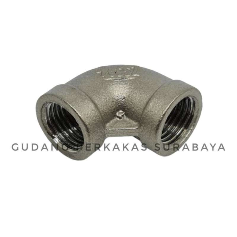 Jual Female Elbow Sus304 Sambungan Pipa Drat Dalam Stainless Ss304 Knee Sok - 3/8 F X 3/8 F Di ...