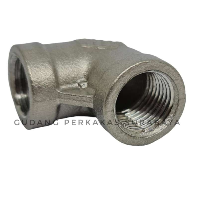 Jual Female Elbow Sus304 Sambungan Pipa Drat Dalam Stainless Ss304 Knee Sok - 3/8 F X 3/8 F Di ...