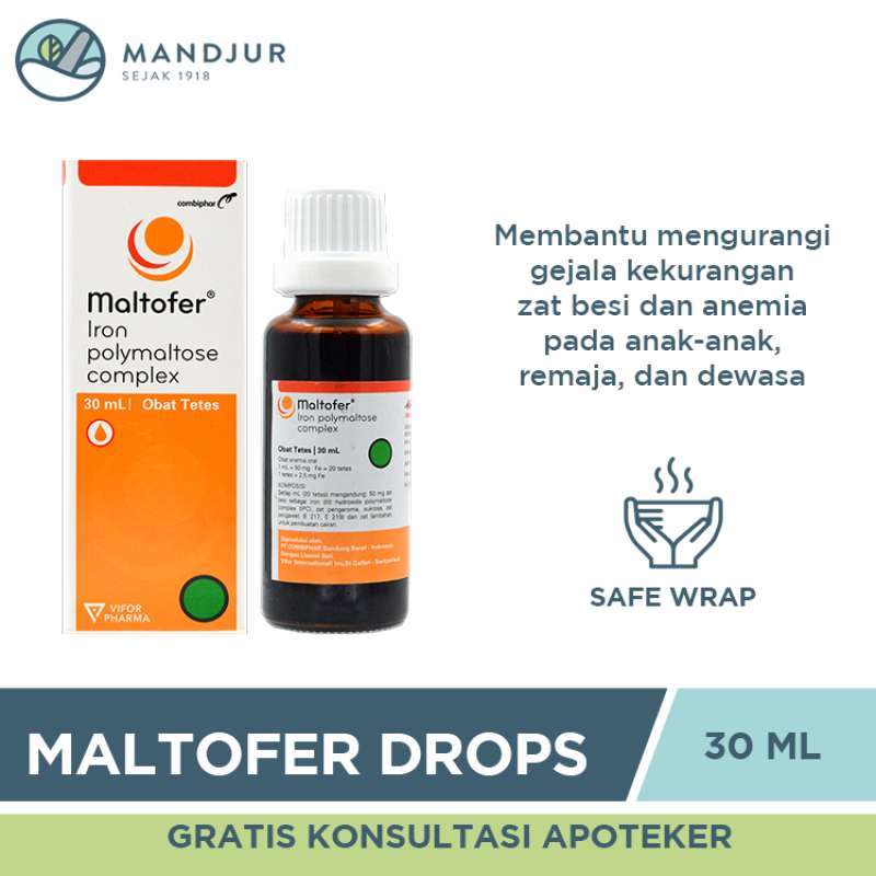 Jual Maltofer Drops 30 mL - Vitamin Zat Besi Anak-anak Remaja dan ...