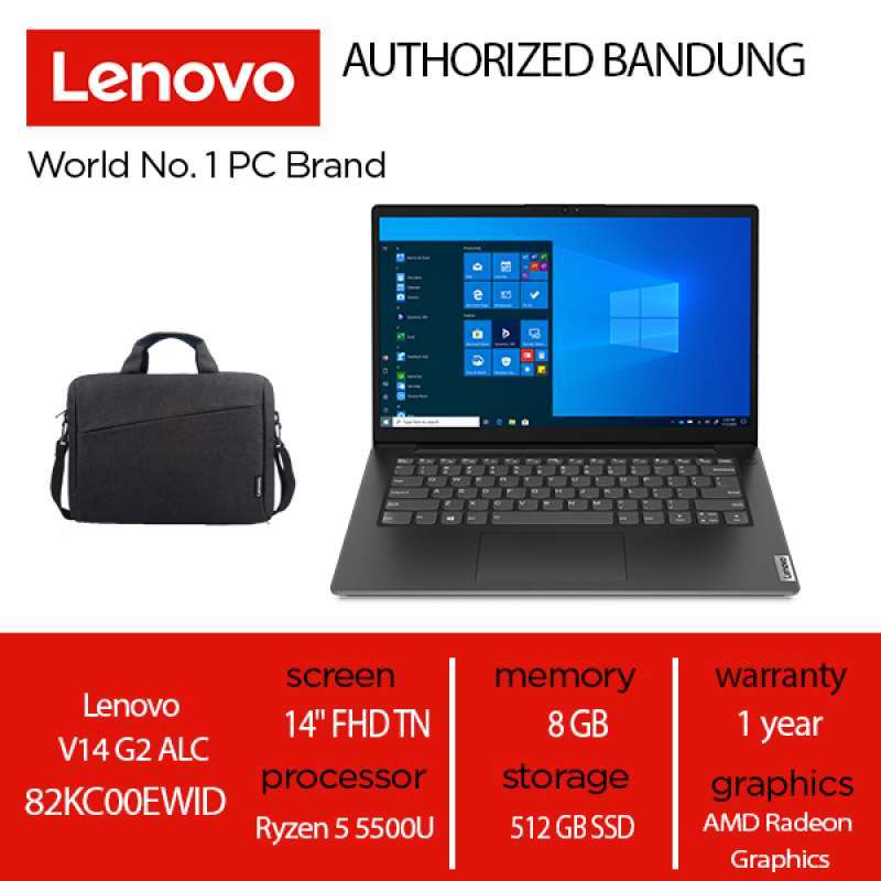 Jual Lenovo V14 G2 ALC 82KC00 EWID AMD Ryzen 5 5500U 8GB 512GB SSD 14 ...