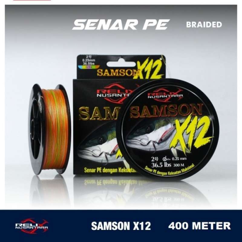 Jual SENAR PE SAMSON X12 300M 400M MULTICOLOUR RELIX NUSANTARA - 300M ...
