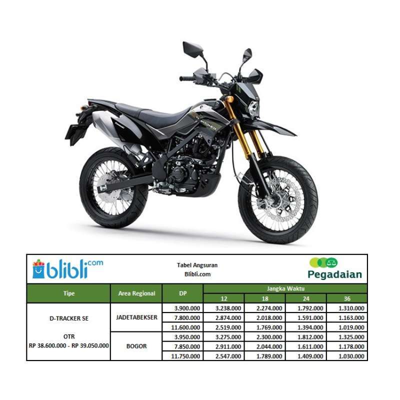 Jual Kawasaki D-Tracker 150 SE Sepeda Motor [OTR Jabodetabekser] - 30% ...