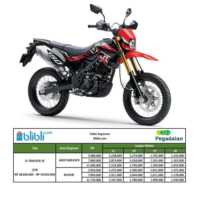 Jual Kawasaki D-Tracker 150 SE Sepeda Motor [OTR Jabodetabekser] - 30% ...