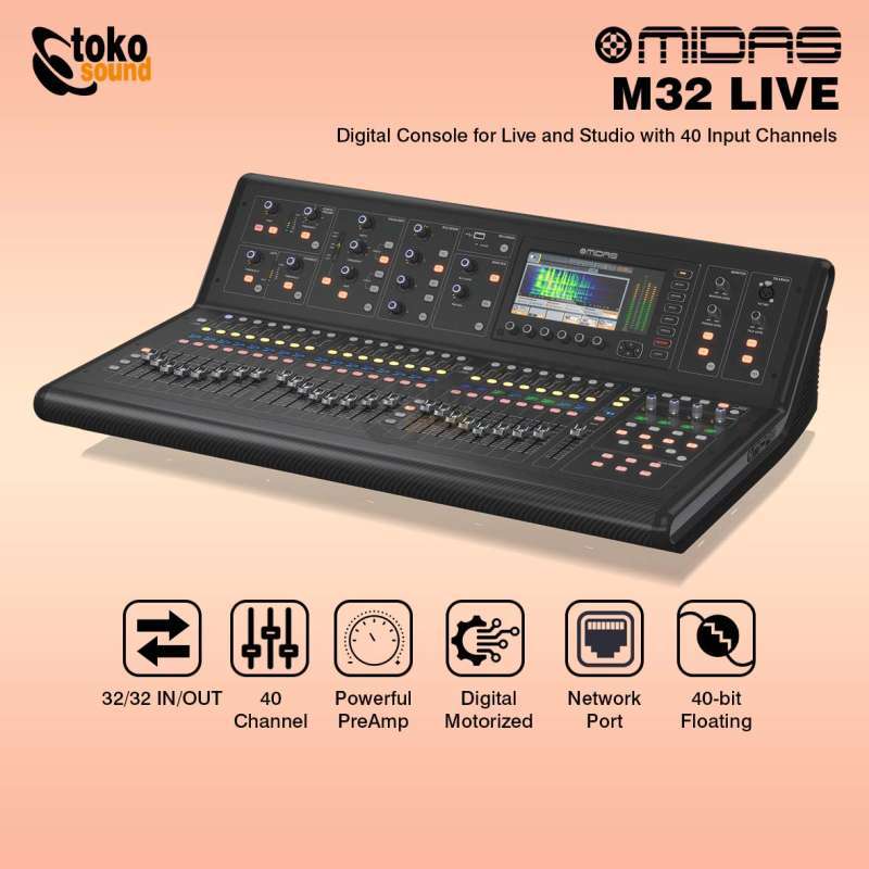 Jual Midas M32 Live 40 Channel Digital Mixer Di Seller Tokosound ...