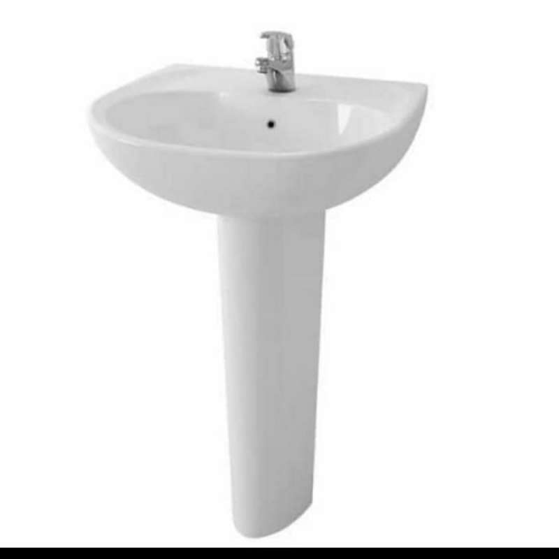 Promo Wastafel Toto Lw241cj/lw239fj Komplite Set Kran Dingin Diskon 5% ...