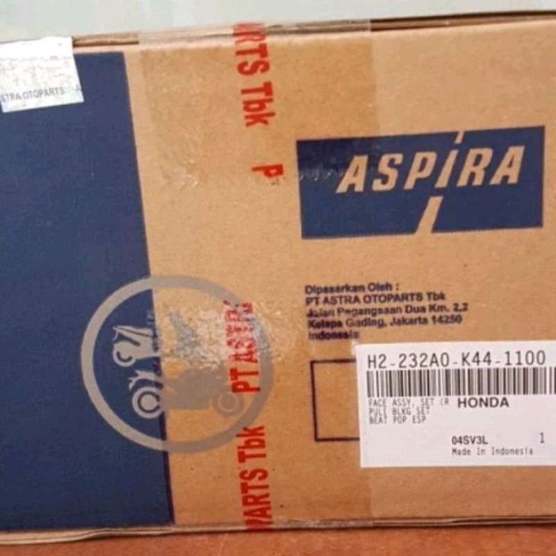 Jual Face Assy Set Pully Belakang Beat Pop Esp K44 Aspira Di Seller ...