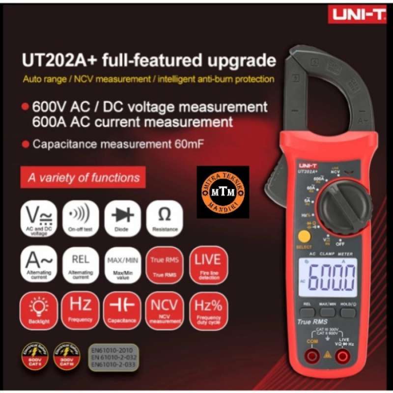 Jual Alat Ukur Digital Clamp Meter Tang Ampere Multimeter Uni-t Di ...