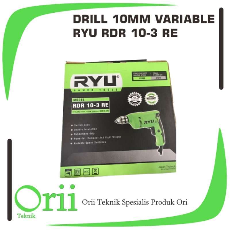 Jual Tekiro Ryu Mesin Bor Tangan Variable Drill Gypsum 10mm RDR 10-3RE ...