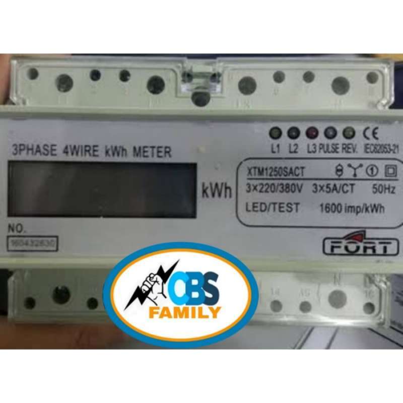 Jual Fort Digital Kwh Meter 3phase Via Ct Xtm1250sact / Meteran 3phase Di Seller Berkah Mulia ...