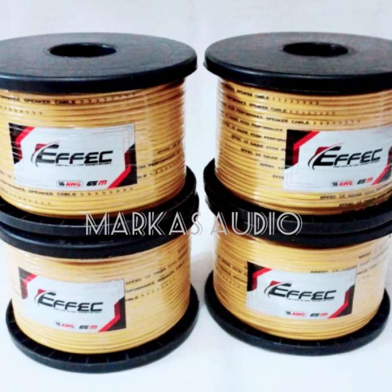 Jual Kabel 16 AWG Effec 1 Roll 65M - Kabel Speaker subwoofer EFFEC 16 ...