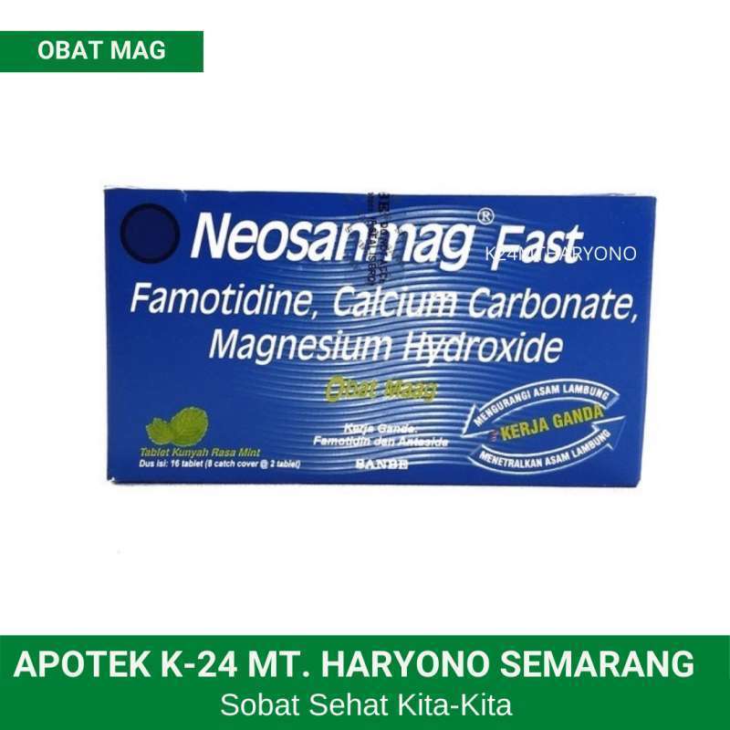 Jual NEOSANMAG FAST strip isi 2 Tablet di Seller Apotek Berkah Utama ...