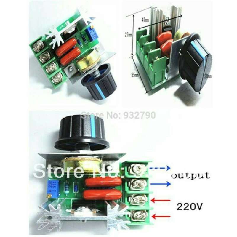 Jual 2000W SCR DIMMER MOTOR SPEED CONTROLER VOLTAGE REGULATOR MODULE ...