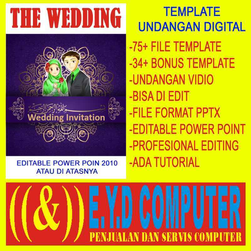 Jual DESAIN TEMPLATE UNDANGAN DIGITAL VIDIO EDITING POWER POINT di ...