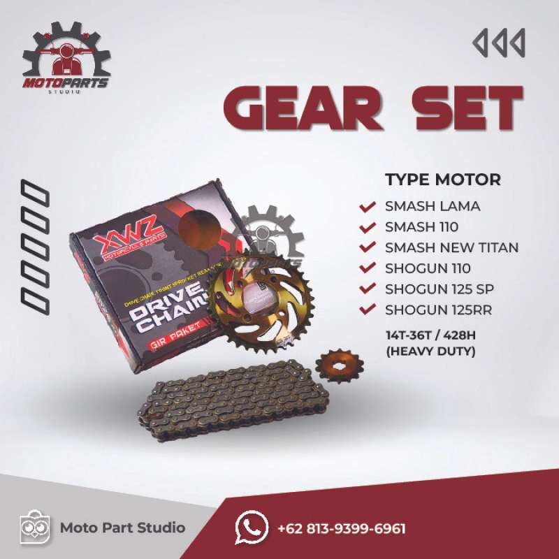 Promo Limited Gear Gir Set Gir Paket Smash New Shogun 125 Sp Smash 110 ...