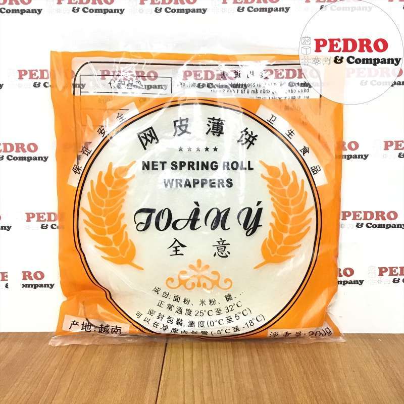 Jual Joany net spring roll wrappers 200 gram kertas wafer paper di ...