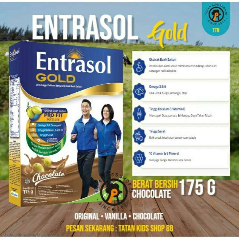 Promo Susu Entrasol Gold 175gr Untuk Kesehatan Tulang Sendi Dewasa ...