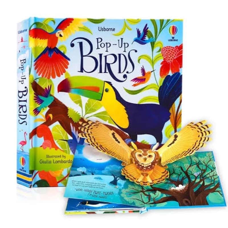 Promo Usborne Pop Up Birds - Imported Pop-Up Education Book - Buku ...