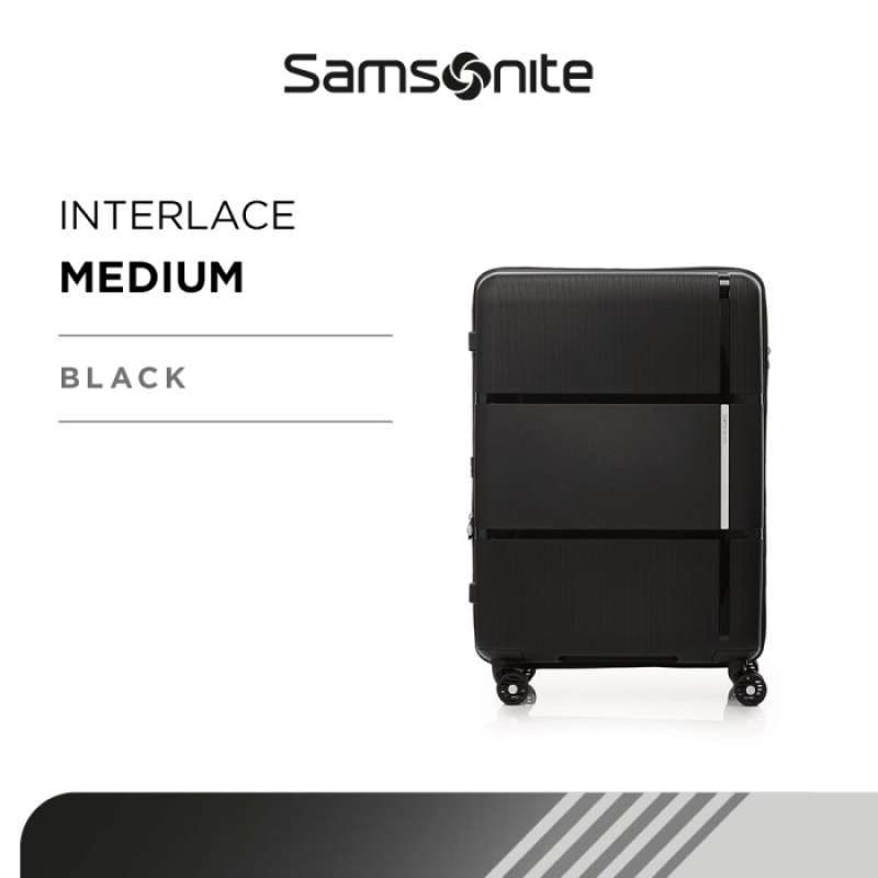 Jual Samsonite Koper Hardcase Interlace Medium 24 inch - Black di Seller House of Samsonite ...