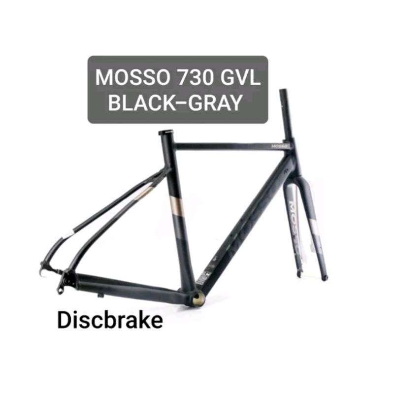 Jual Frame Roadbike Mosso 730GVL Gravel Black-Gray . Rangka Sepeda Road ...