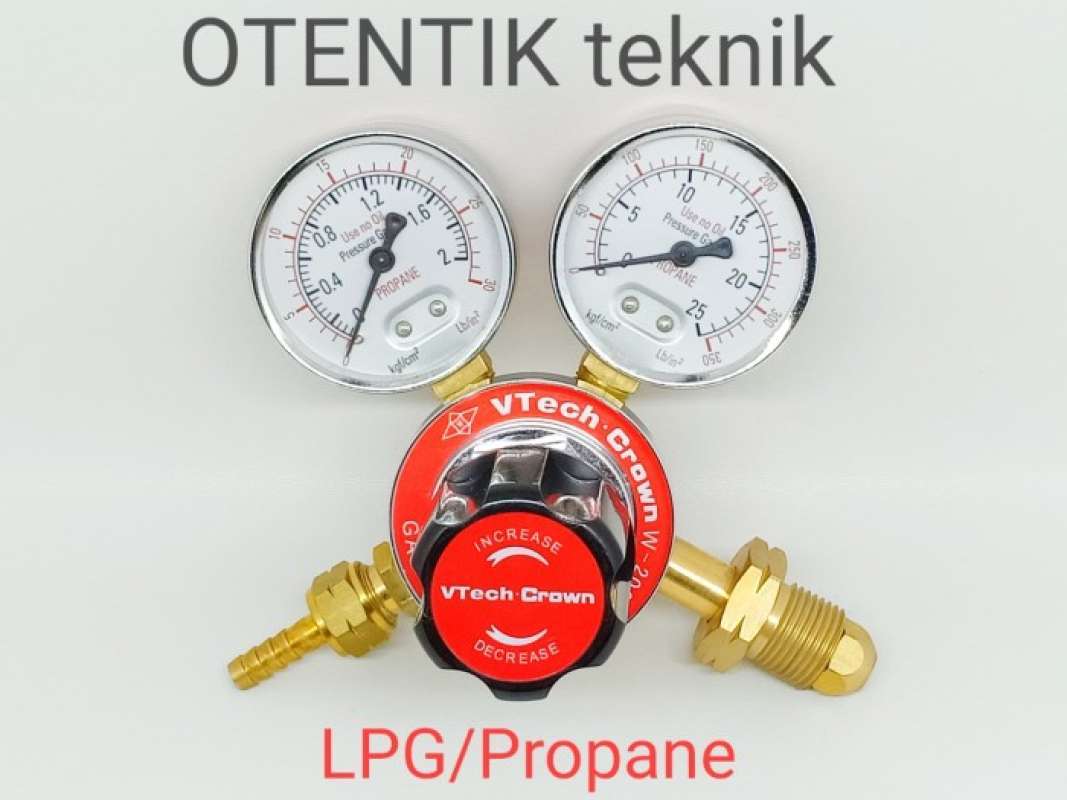 Promo WELDING REGULATOR GAS PROPANE VTECH CROWN - REGULATOR LAS LPG ...