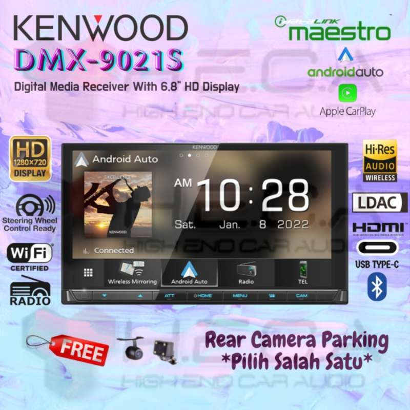 Jual KENWOOD DMX-9021S Head Unit Double Din Tape Audio DMX9021S + Camera di Seller High End Car ...