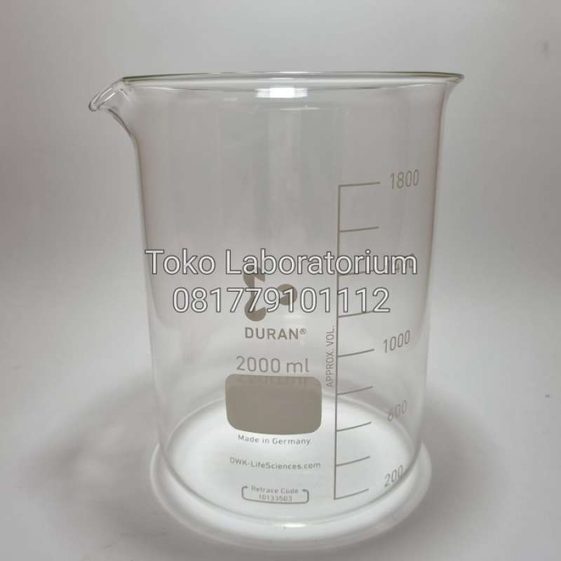 Jual Beaker Glass 2000 Ml Duran Low Form / Gelas Kimia Duran Di Seller Nur Nur Toko - Tegal ...